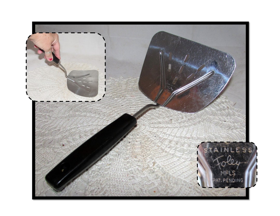 Vintage Large Stainless Steel Foley Pancake Flipper Turner Spatula With ...