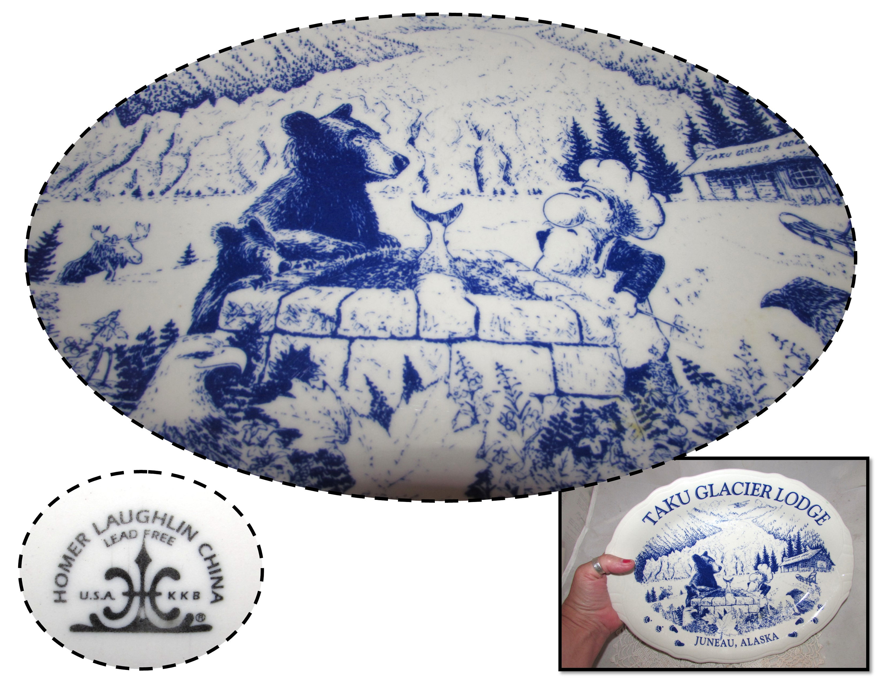 Home & Living Kitchen & Dining Trays & Platters BBG Fish Taku Glacier ...