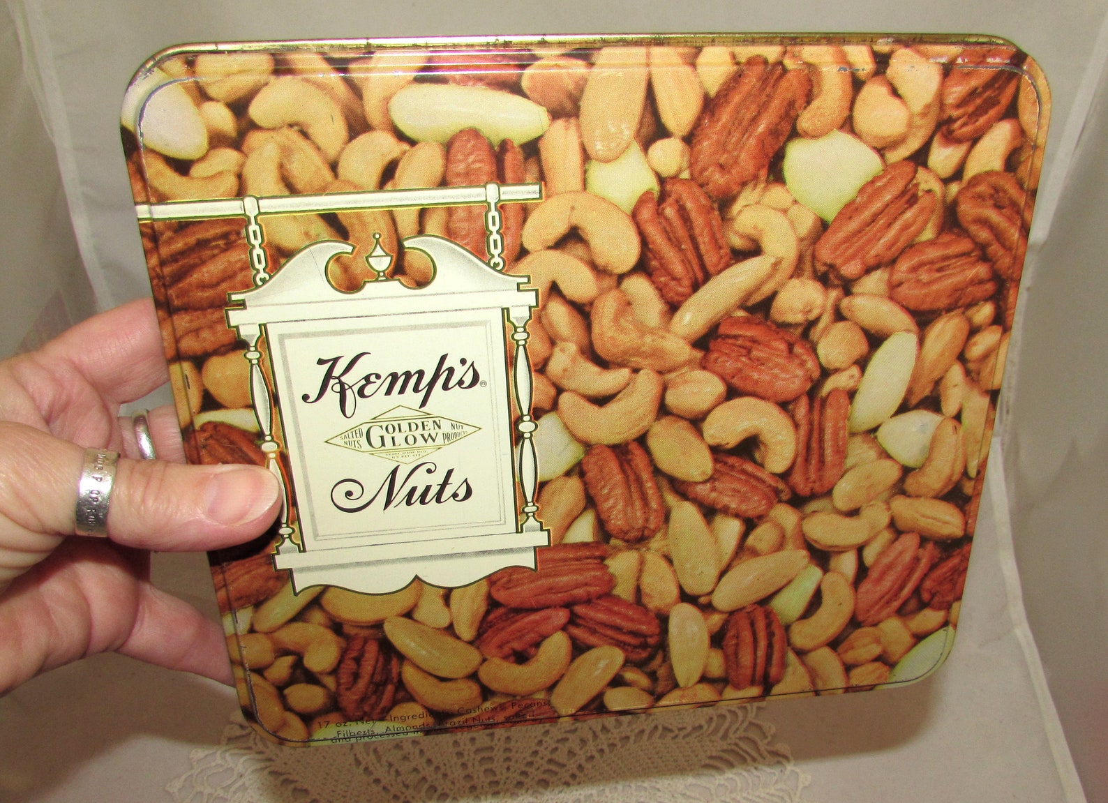 Vintage Kemp's Salted Golden Glow Nuts Tin Box 1962 | Etsy