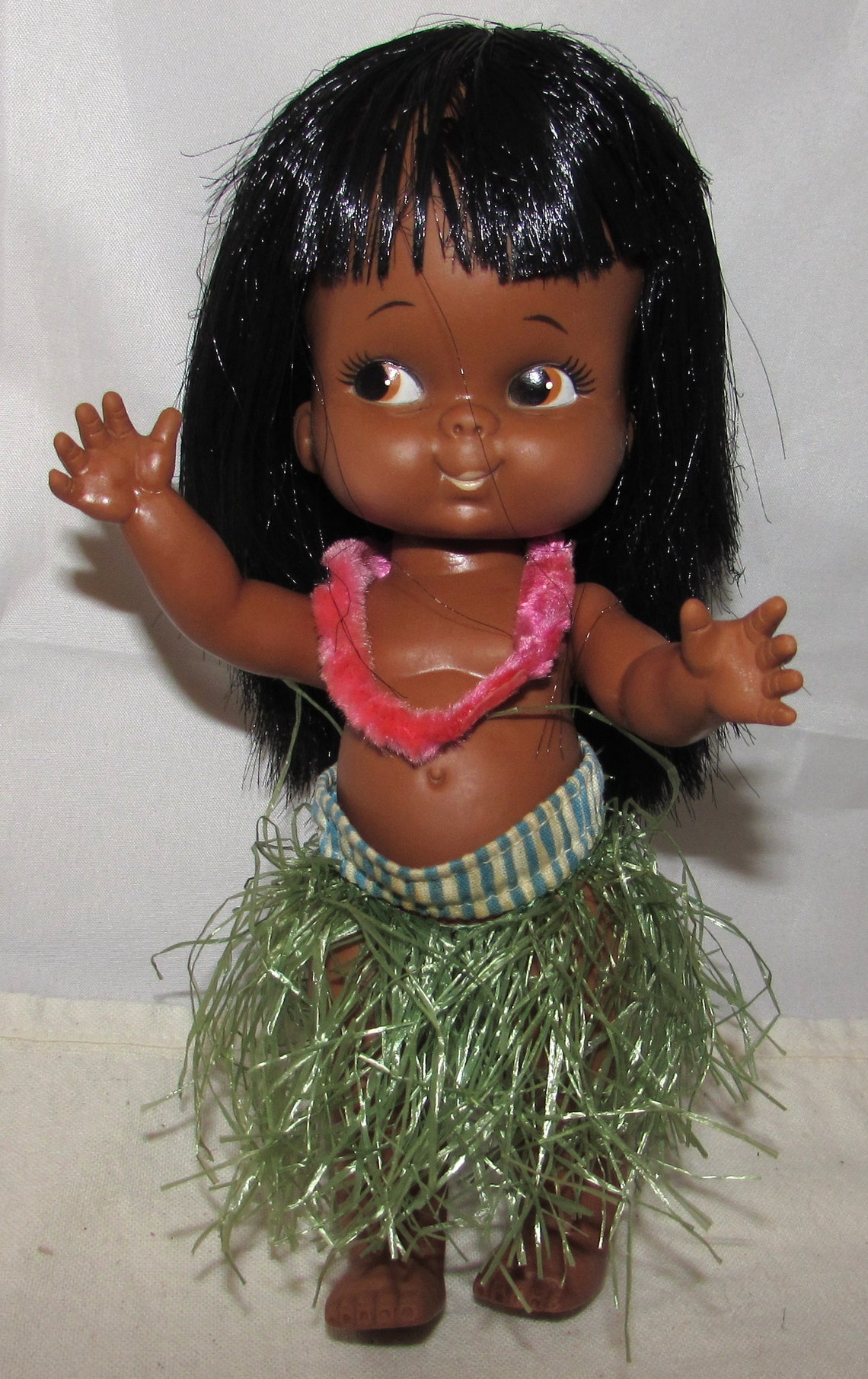 Vintage Rubber Toy Figure Hawaiian Hula Girl W/ Grass Skirt - Etsy