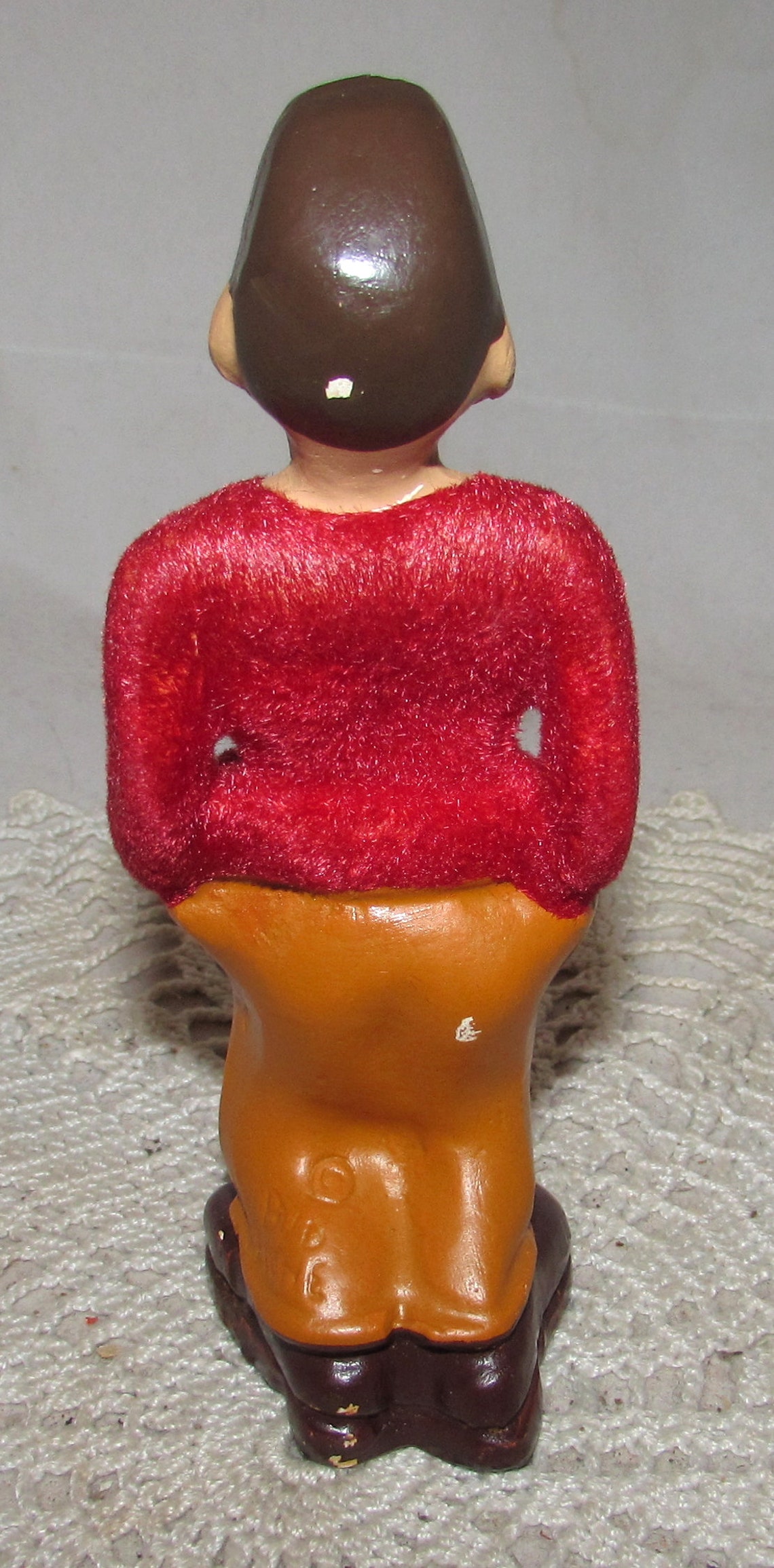 Vintage Chalkware Varsity Vic Collegiate Figurine by Bud Plone | Etsy