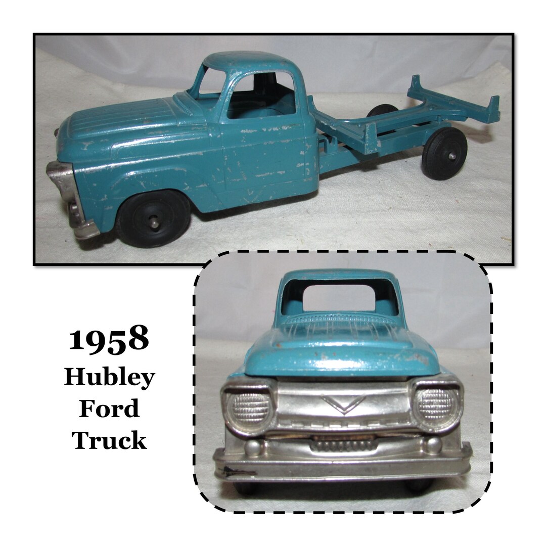 Vintage 1958 Blue Metal Toy Ford Truck by Hubley - Etsy