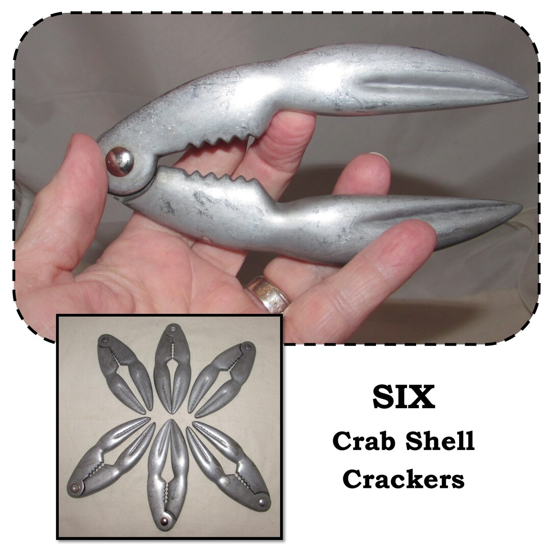 6 - Vintage Metal Crab Shell Crackers - Etsy