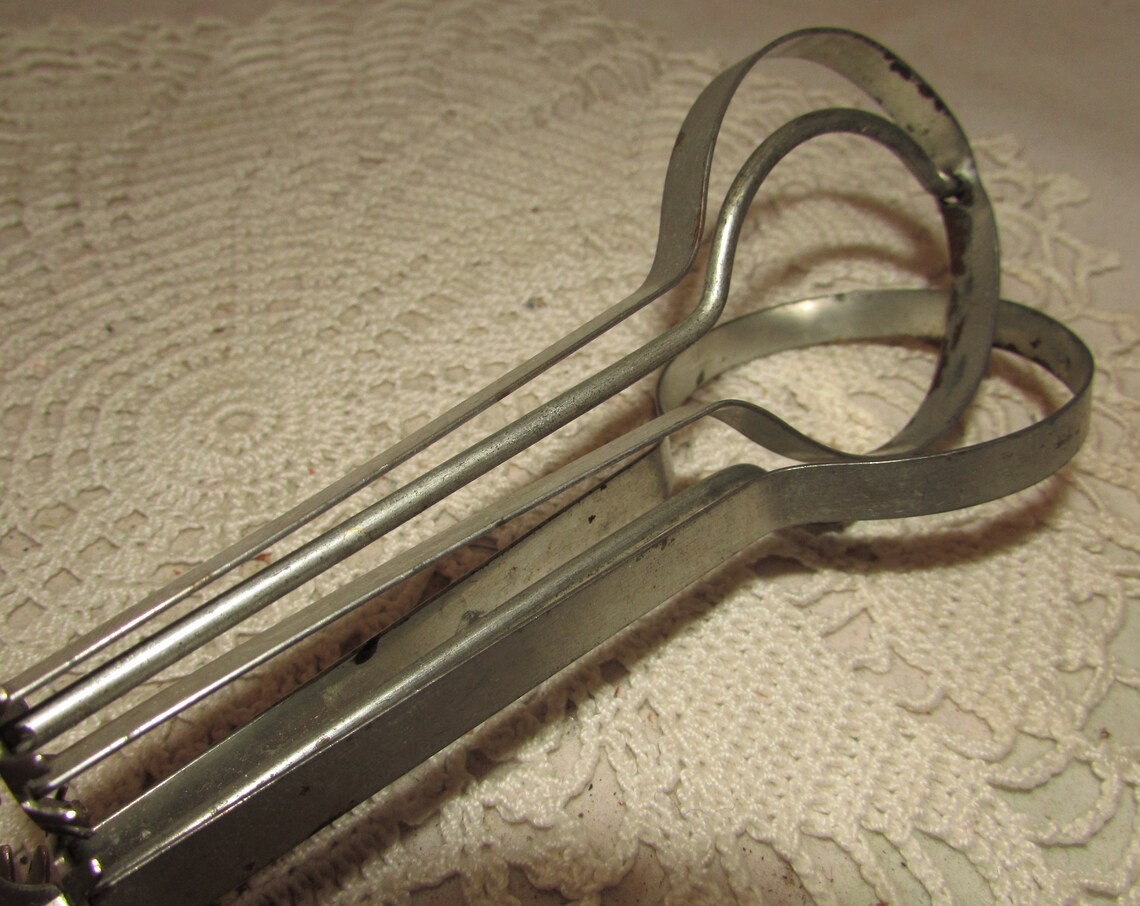 Vintage Red Wood Handled Stick Hand Mixer W/ Brass Hanging - Etsy