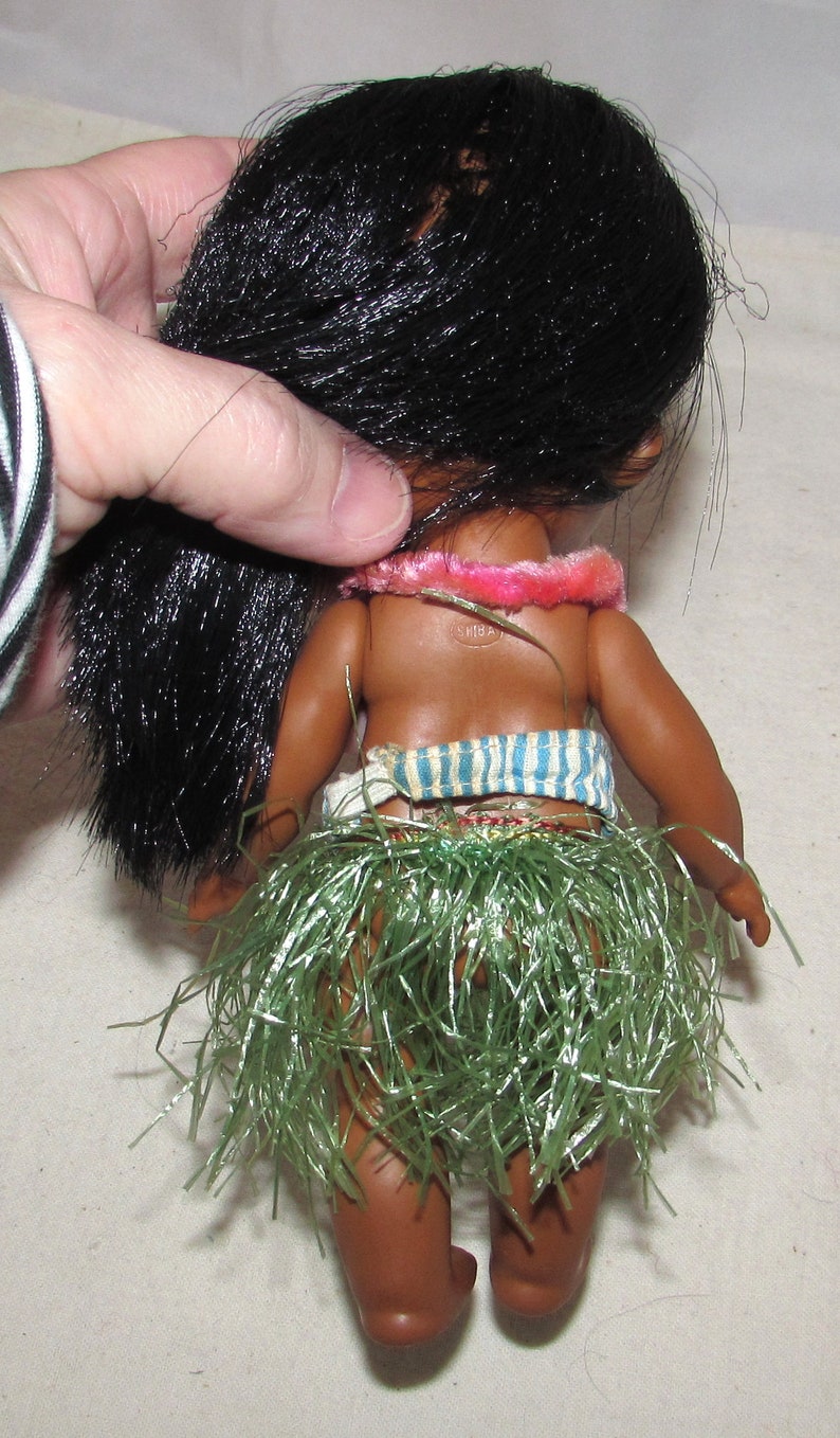 Vintage Rubber Toy Figure Hawaiian Hula Girl W/ Grass Skirt - Etsy