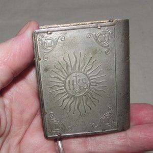 Vintage Book Shaped Pope Rosary Box, Pius XII Pontifex Maximus With ...