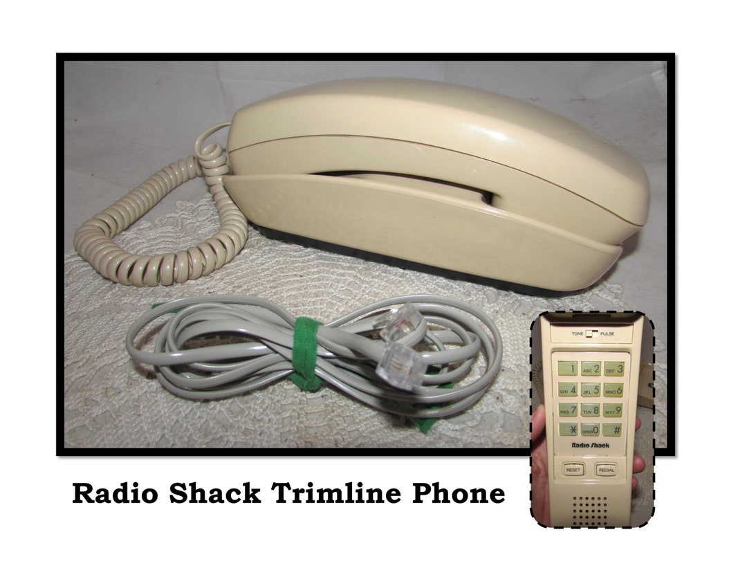 Radio Shack Trimline Phone Radio Shack Ruby Fashion Desktop Corded