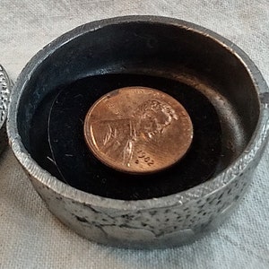 Vintage Pewter Tooth Fairy Angel Box With Rhinestone Halo W/ Flocked ...