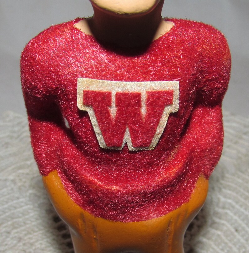 Vintage Chalkware Varsity Vic Collegiate Figurine by Bud Plone | Etsy