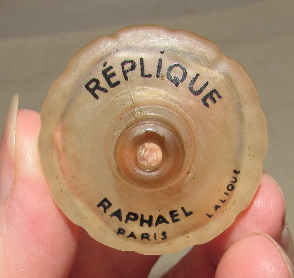 Vintage Small Acorn Shaped Perfume Bottle, Lalique Raphael Replique ...