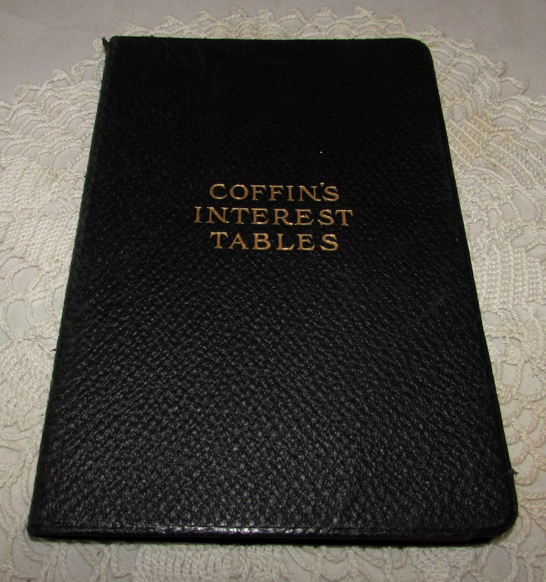 1927 Liberty Bond Edition of Coffin's Interest Tables Book - Etsy