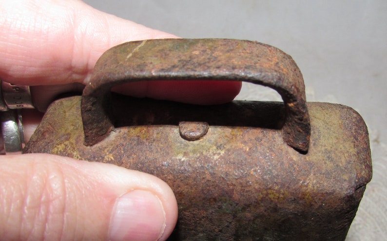 Antique Large Rusty Metal Cow Ox Bell - Etsy
