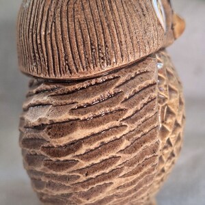 Vintage Brown Pottery Hoot Owl Figurine by Artesania Rinconada, Uruguay ...