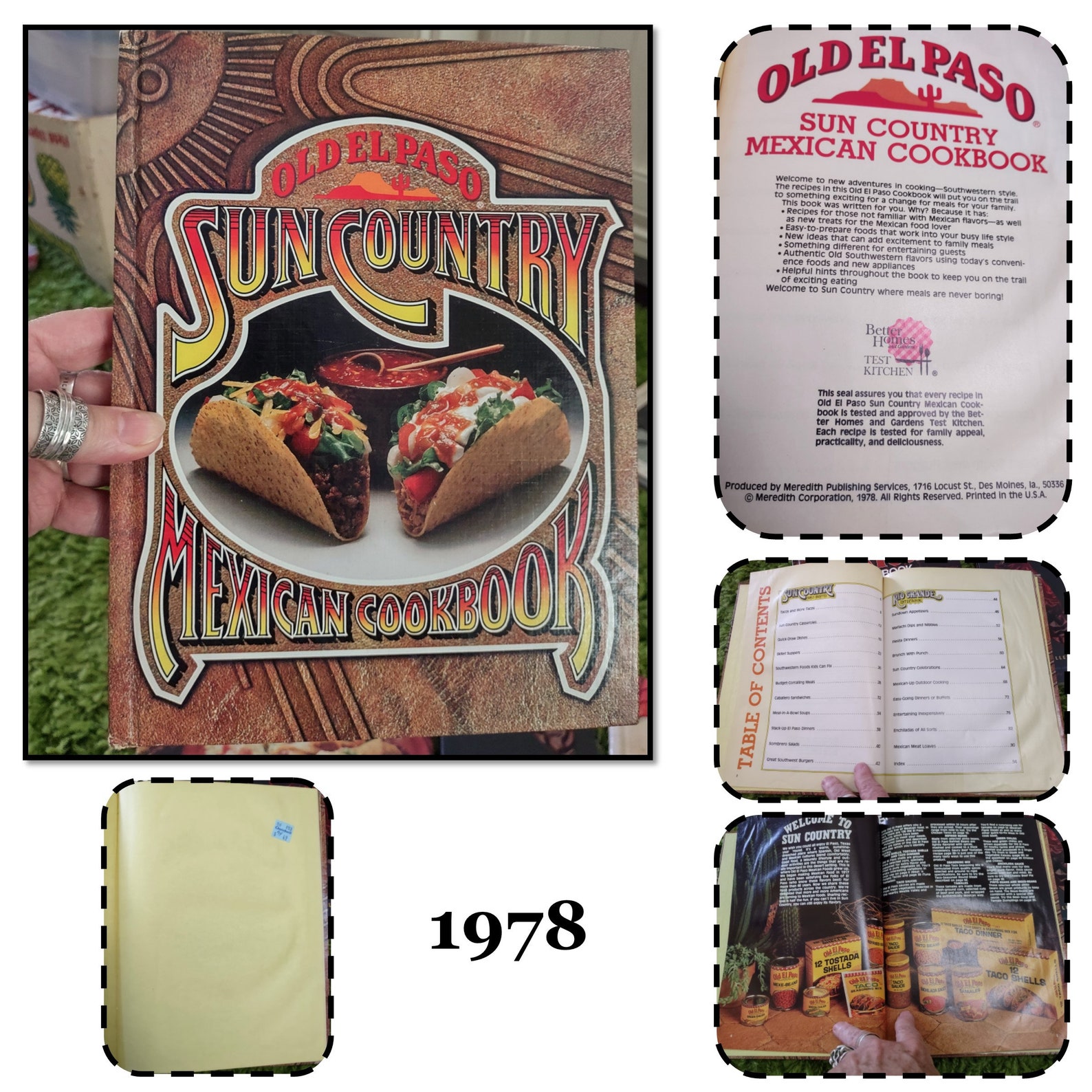 LOT of 5 - Vintage Mexican & Salsa Recipe Books, Old El Paso Sun ...