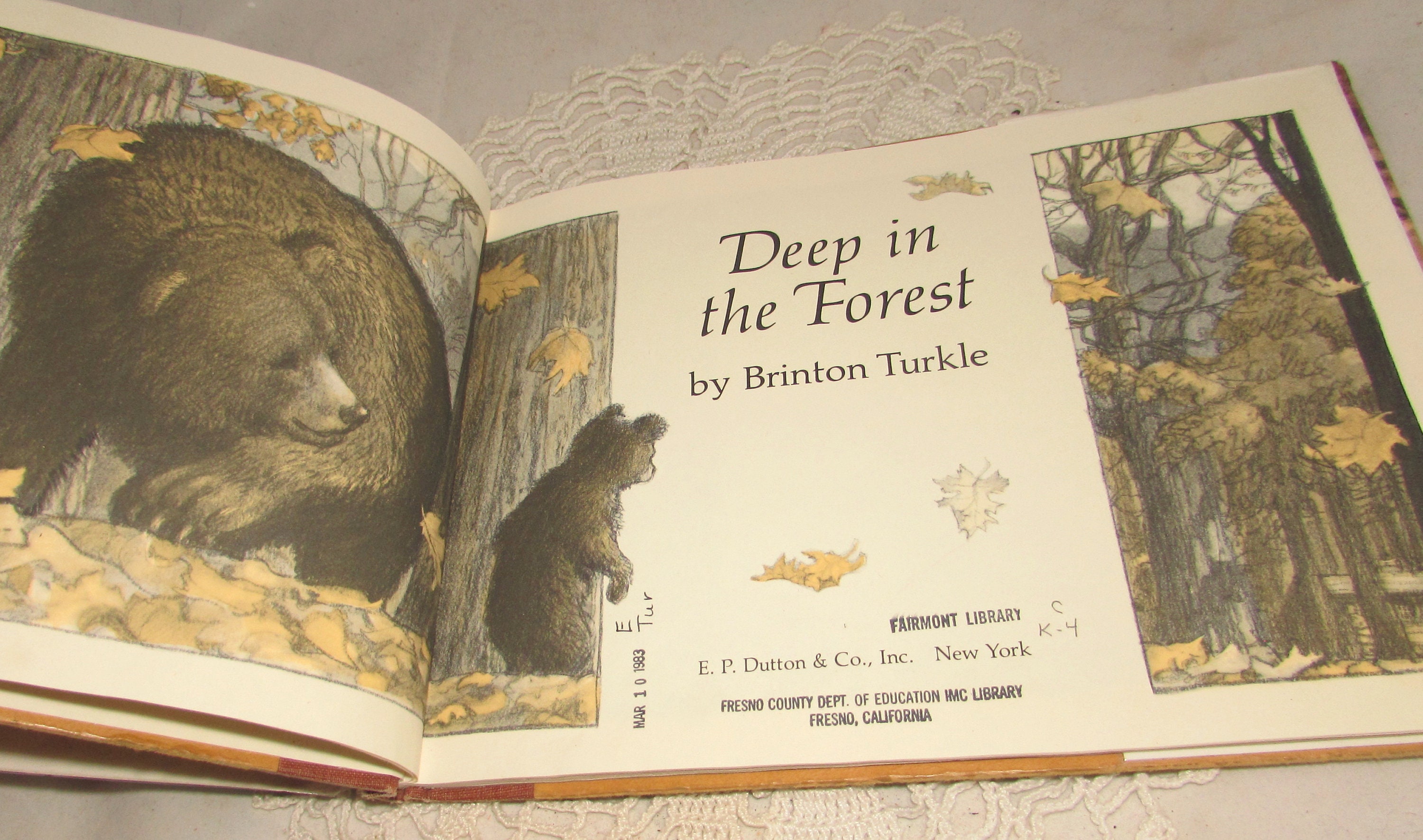 Vintage Hardcover Childrens Book Deep in the Forest by - Etsy UK