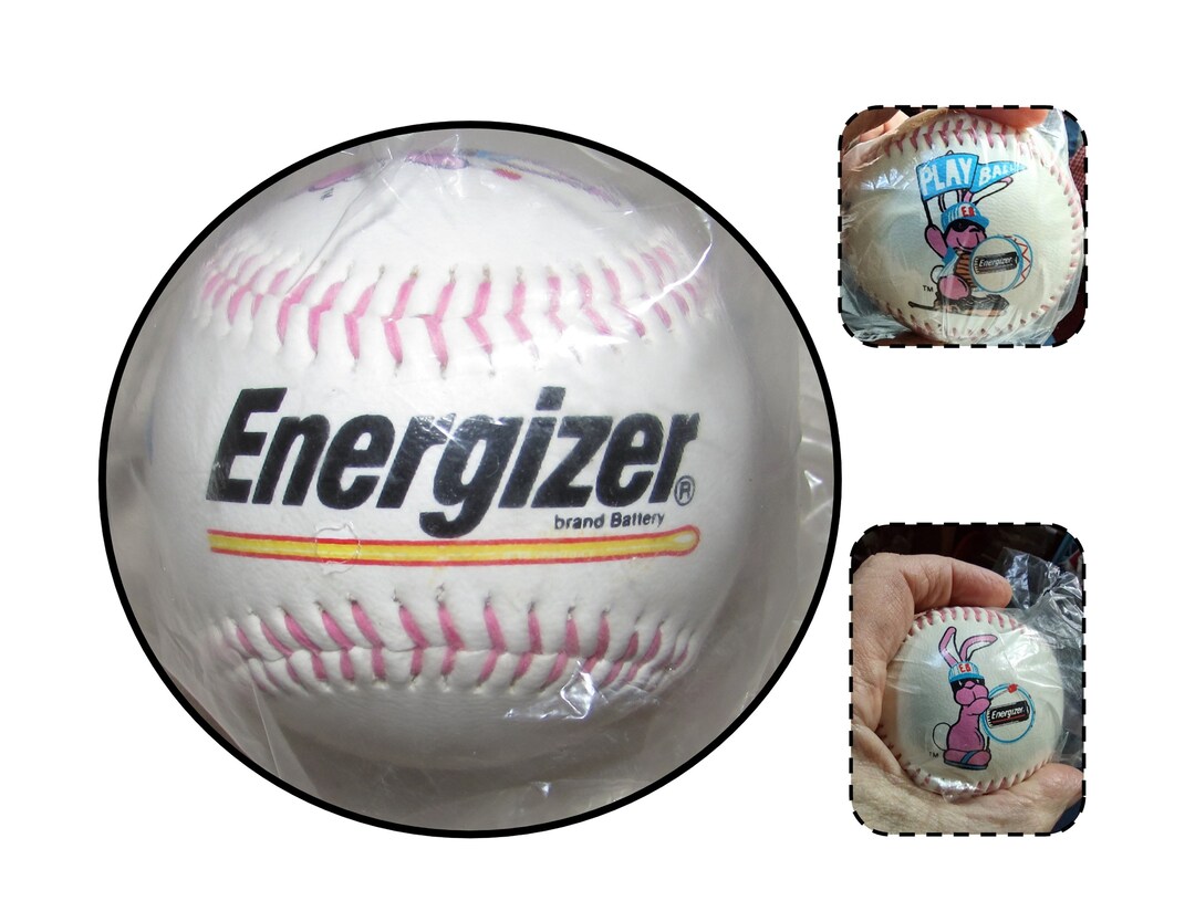 Vintage Advertising Energizer Batteries Baseball, Energizer Bunny, Play ...