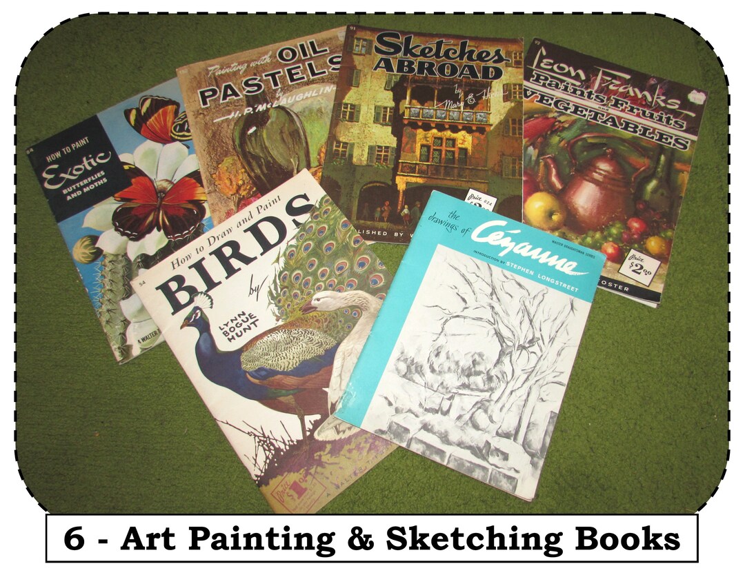 6 Vintage - How to Paint & Sketch Books and Cezanne Drawings, Mary ...