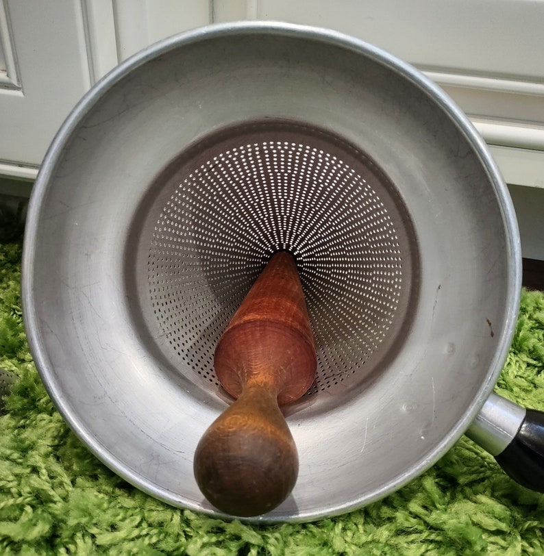 Vintage Aluminum Kitchen Chinois Conical Cone Strainer Sieve by Wear ...