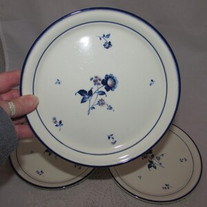 THREE Vintage Keltcraft Salad Plates Blue Chintz Flower - Etsy