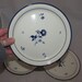 THREE Vintage Keltcraft Salad Plates, Blue Chintz Flower Pattern by ...
