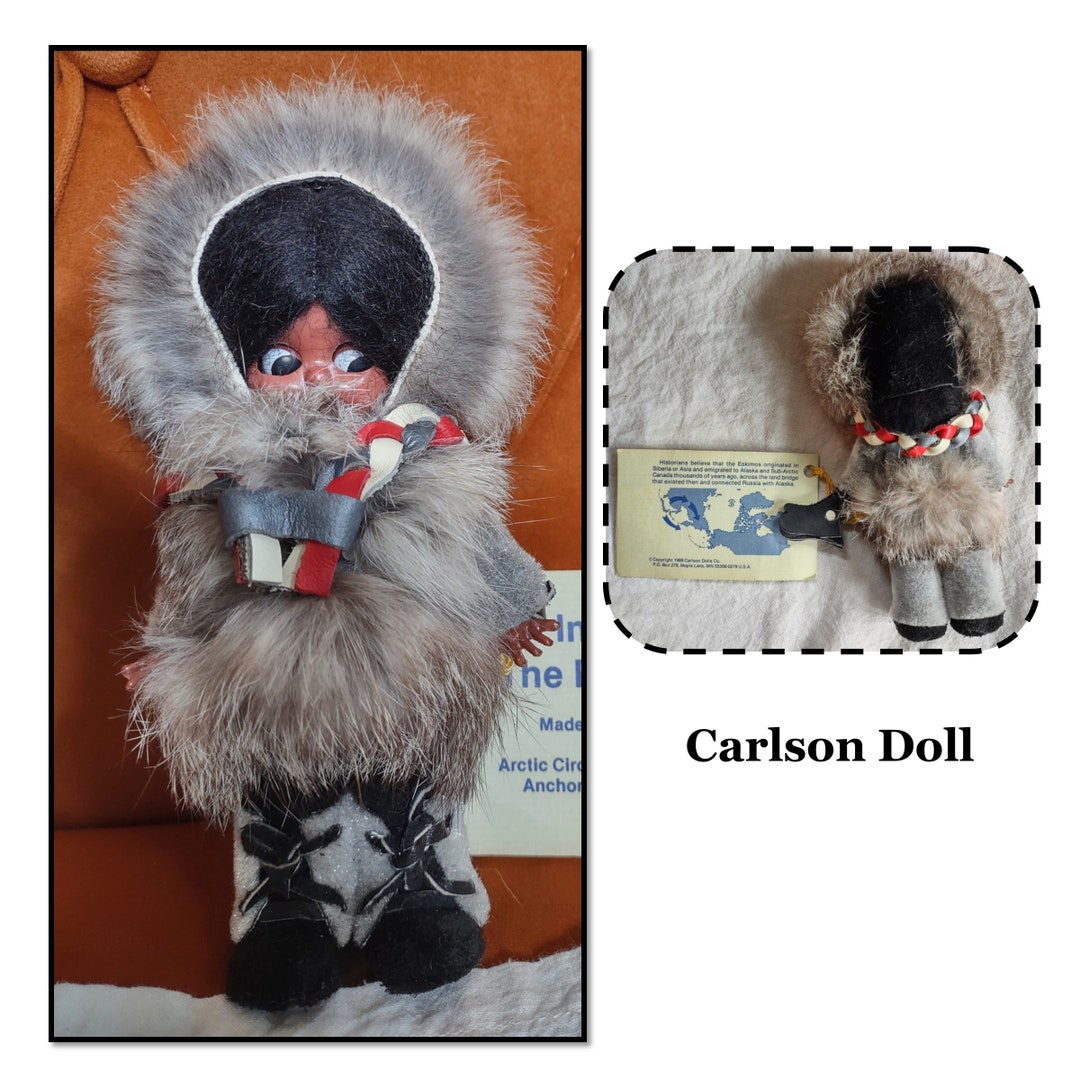 Vintage Hard Plastic Inuit the People Doll With Fur Parka and Original ...