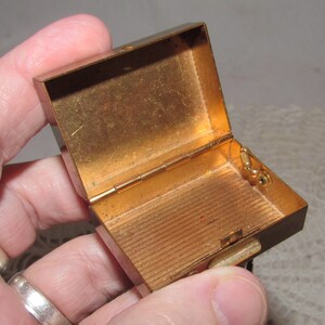 Vintage Chain Box Zipper Pull With Hook & Chain, Vanity Accessory - Etsy