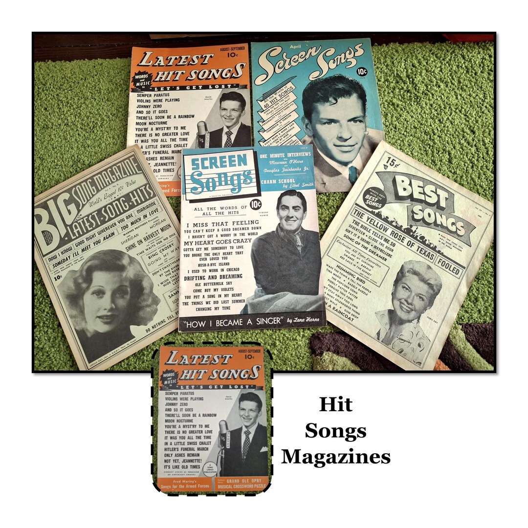 5 - Vintage Hit Songs Magazines - Latest Hit Songs, Screen Songs, Best ...