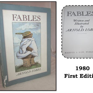 Vintage 1980 Hardcover Childrens Book, Fables by Arnold Lobel, First ...