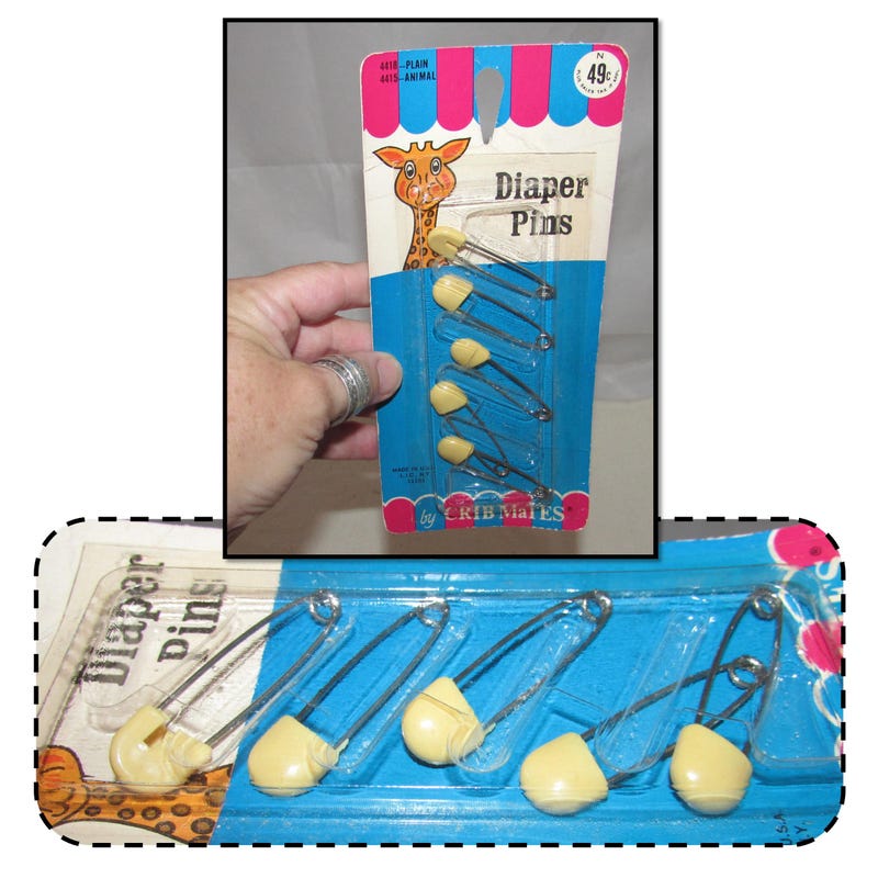 Vintage Diaper Pins - Etsy