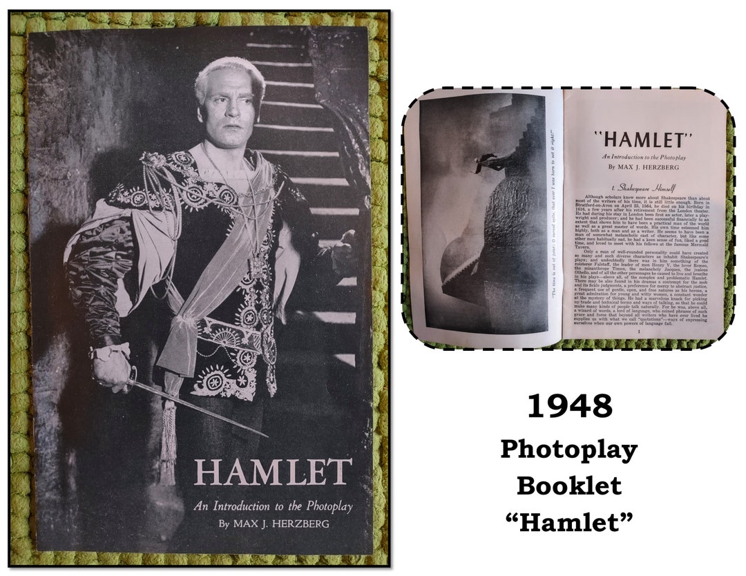 Vintage 1948 Photoplay Movie Booklet, " Hamlet " With Laurence Olivier ...
