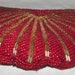 Vintage Red & Gold Beaded Shell Shaped Zippered Evening Clutch Purse - Etsy