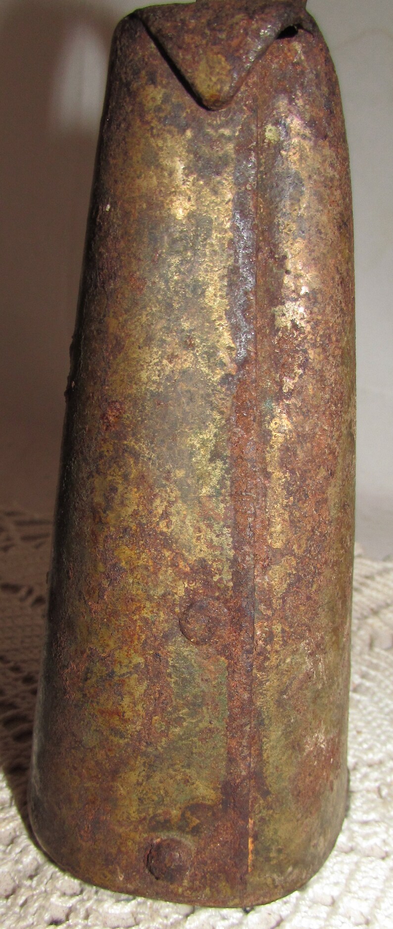 Antique Large Rusty Metal Cow Ox Bell - Etsy