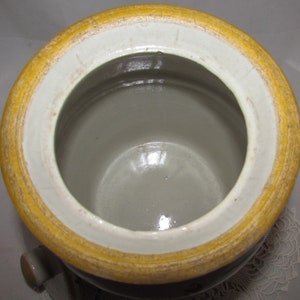 Vintage Hand Painted Pottery Crock Cookie Jar W/ Poppy Flowers - Etsy