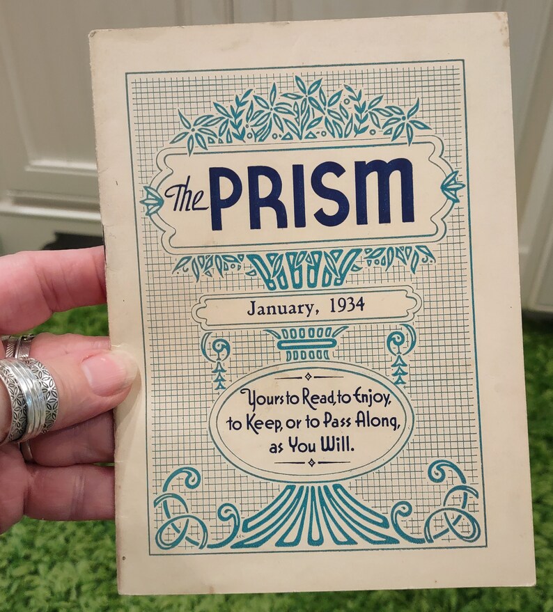 2 - Vintage Booklets - the Prism, A Little Magazine With a Big Mission ...