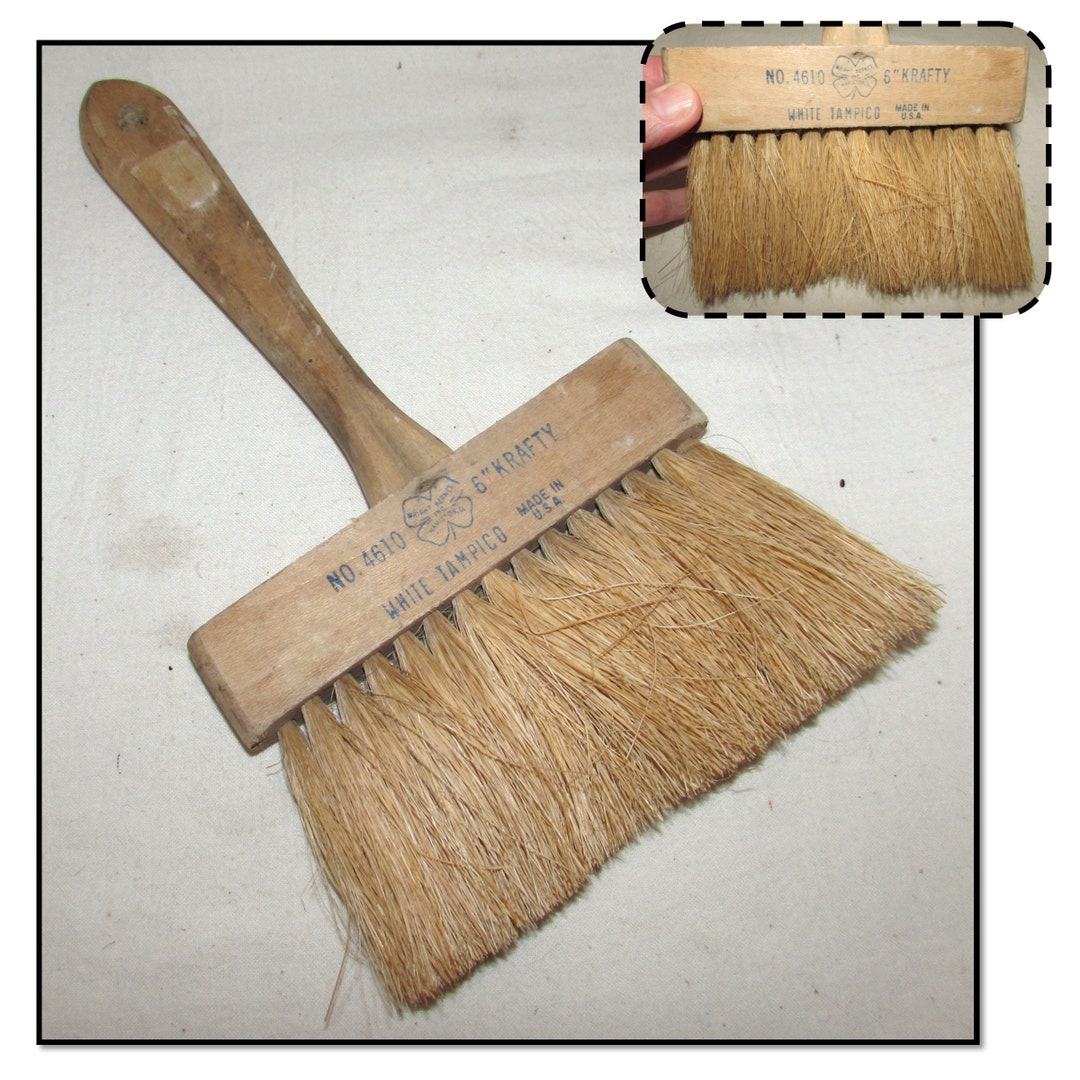 Vintage Large 6" Krafty Wallpaper Brush W/ Natural Bristles by Wright ...