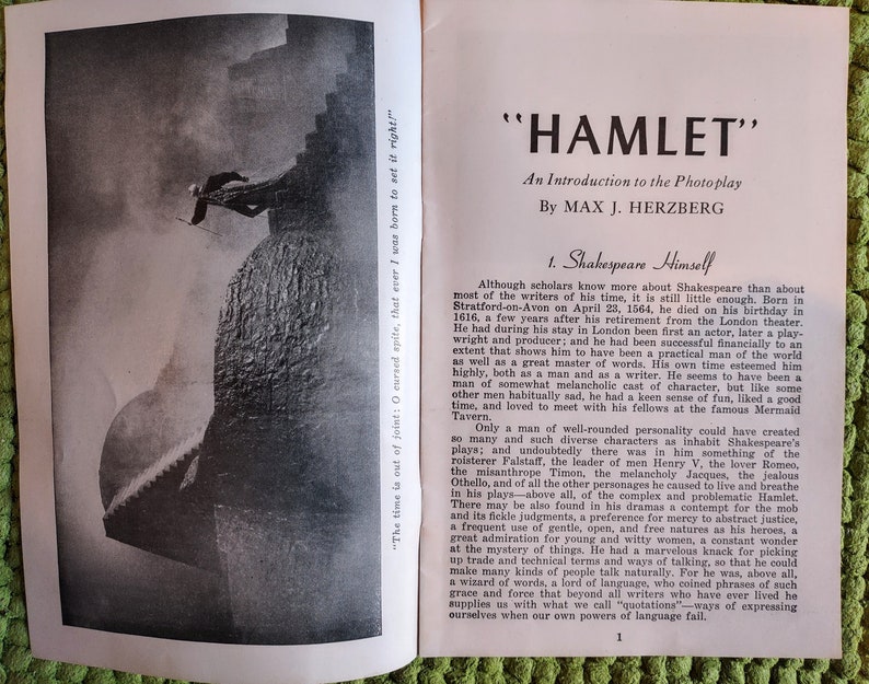 Vintage 1948 Photoplay Movie Booklet Hamlet - Etsy