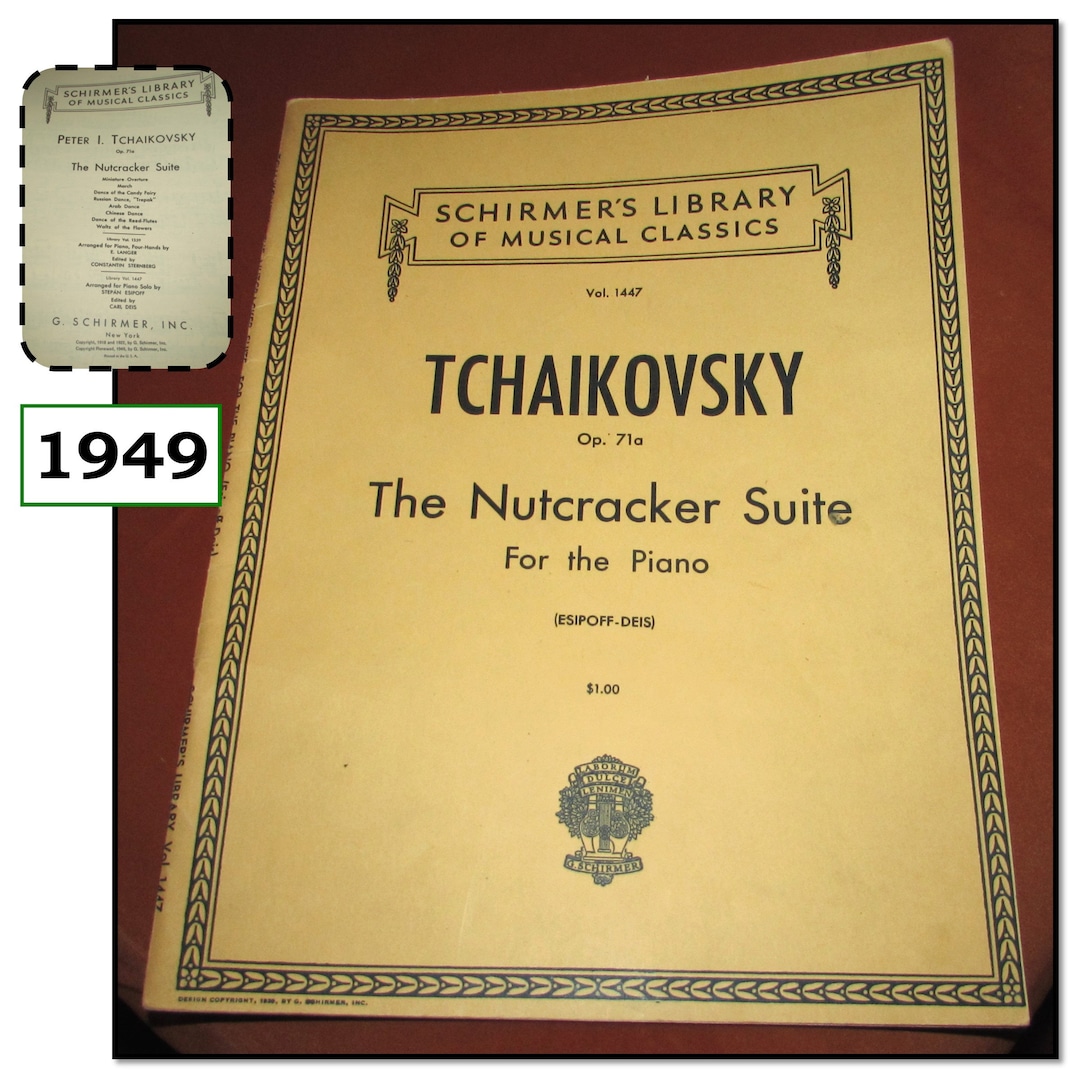 Vintage 1949 Tchaikovsky Sheet Music for the Nutcracker Suite - Etsy