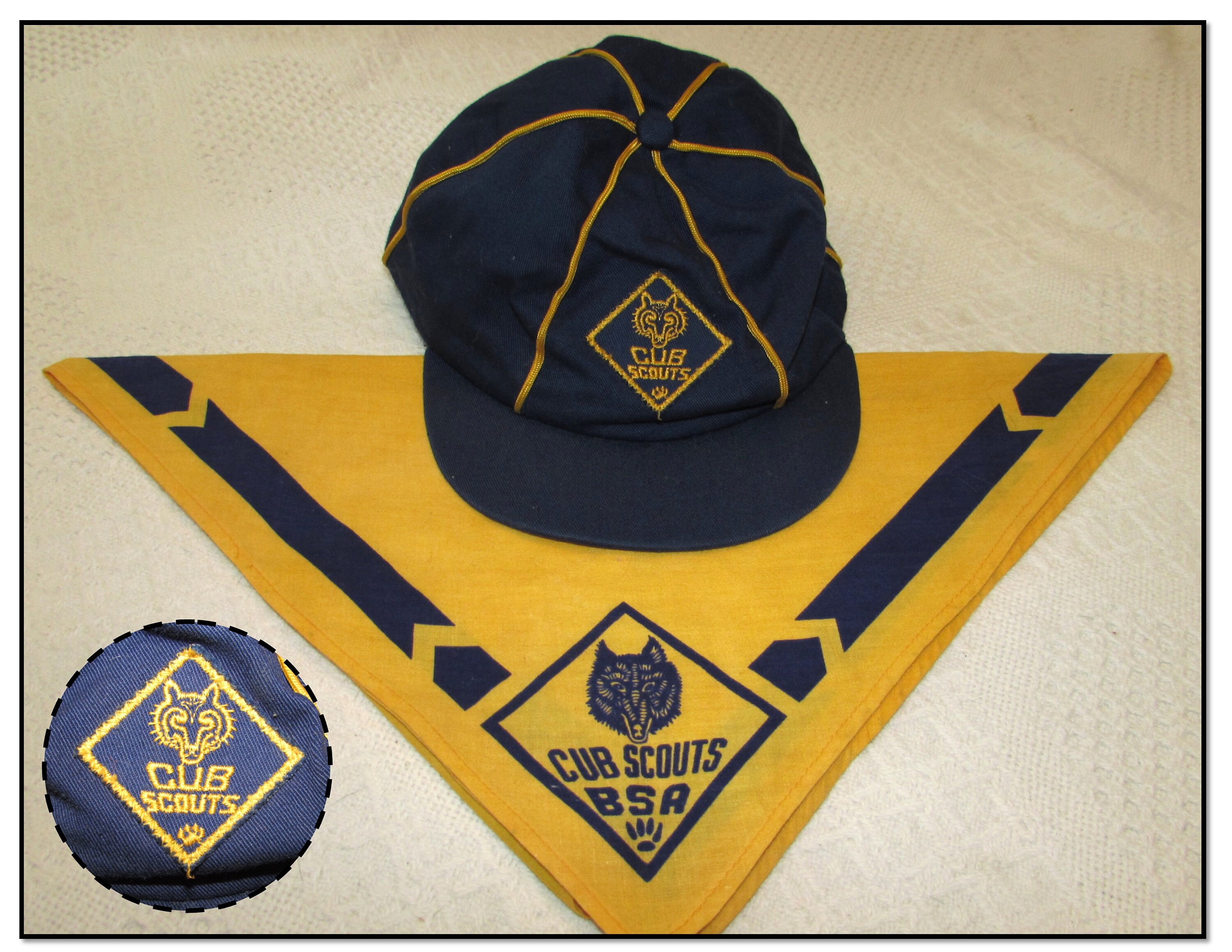 Vintage Cub Scout LOT Scouting Blue Neck Scarf Bandana And | Etsy