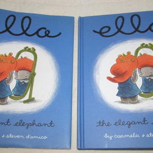 Vintage Hardcover Childrens Book Ella the Elegant Elephant by - Etsy