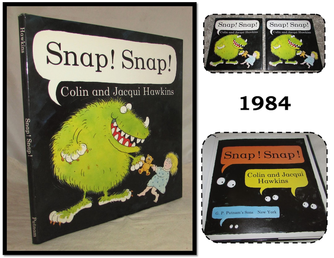 Vintage 1984 Hardcover Children's Book W/ Dust Jacket, Snap Snap by ...