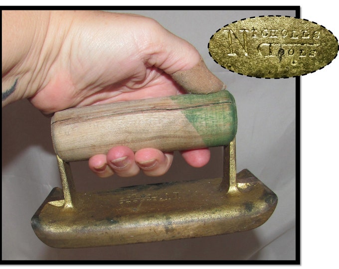 Vintage Metal Cement Edger Edging Tool With Wood Handle by Nicholls ...