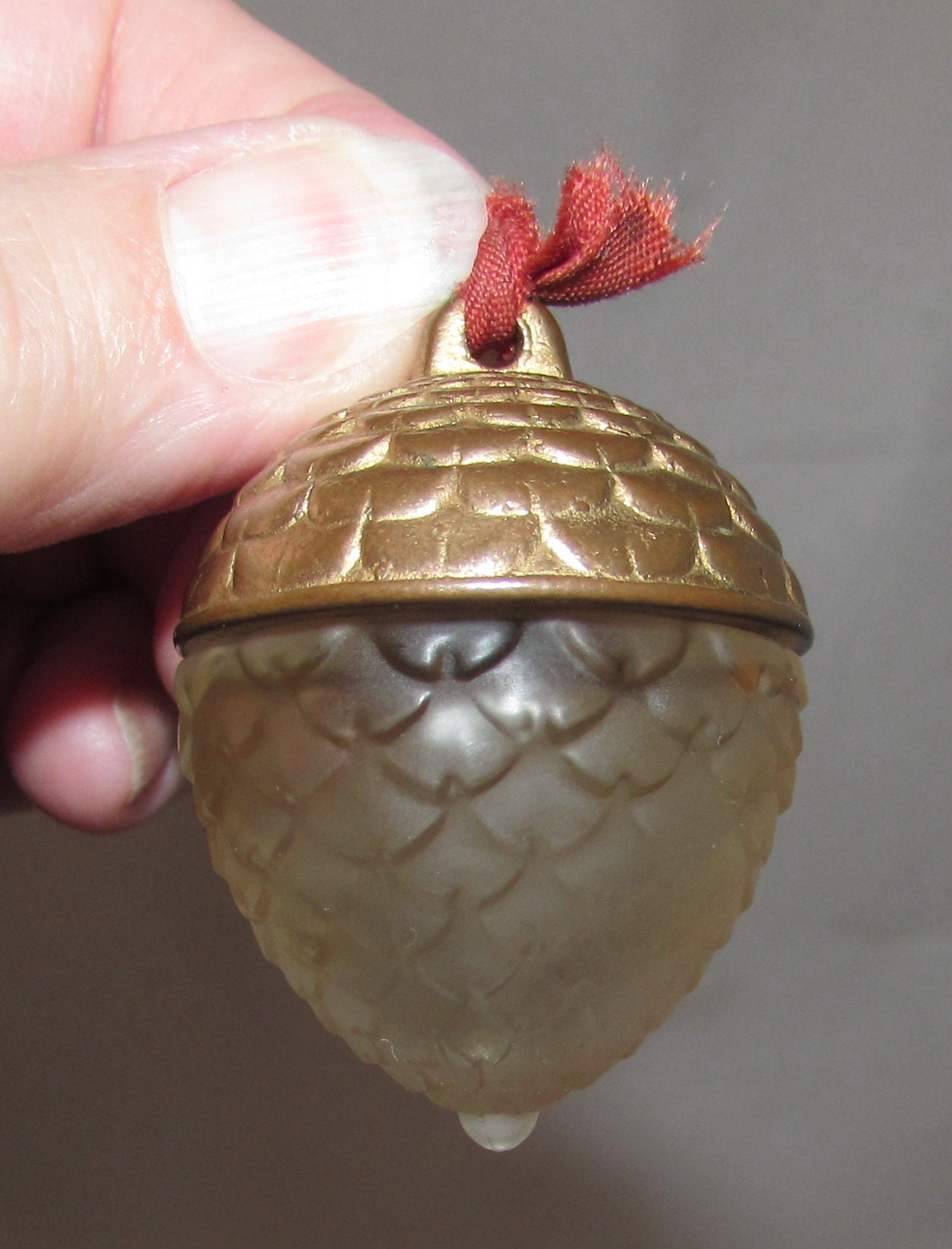 Vintage Small Acorn Shaped Perfume Bottle, Lalique Raphael Replique ...