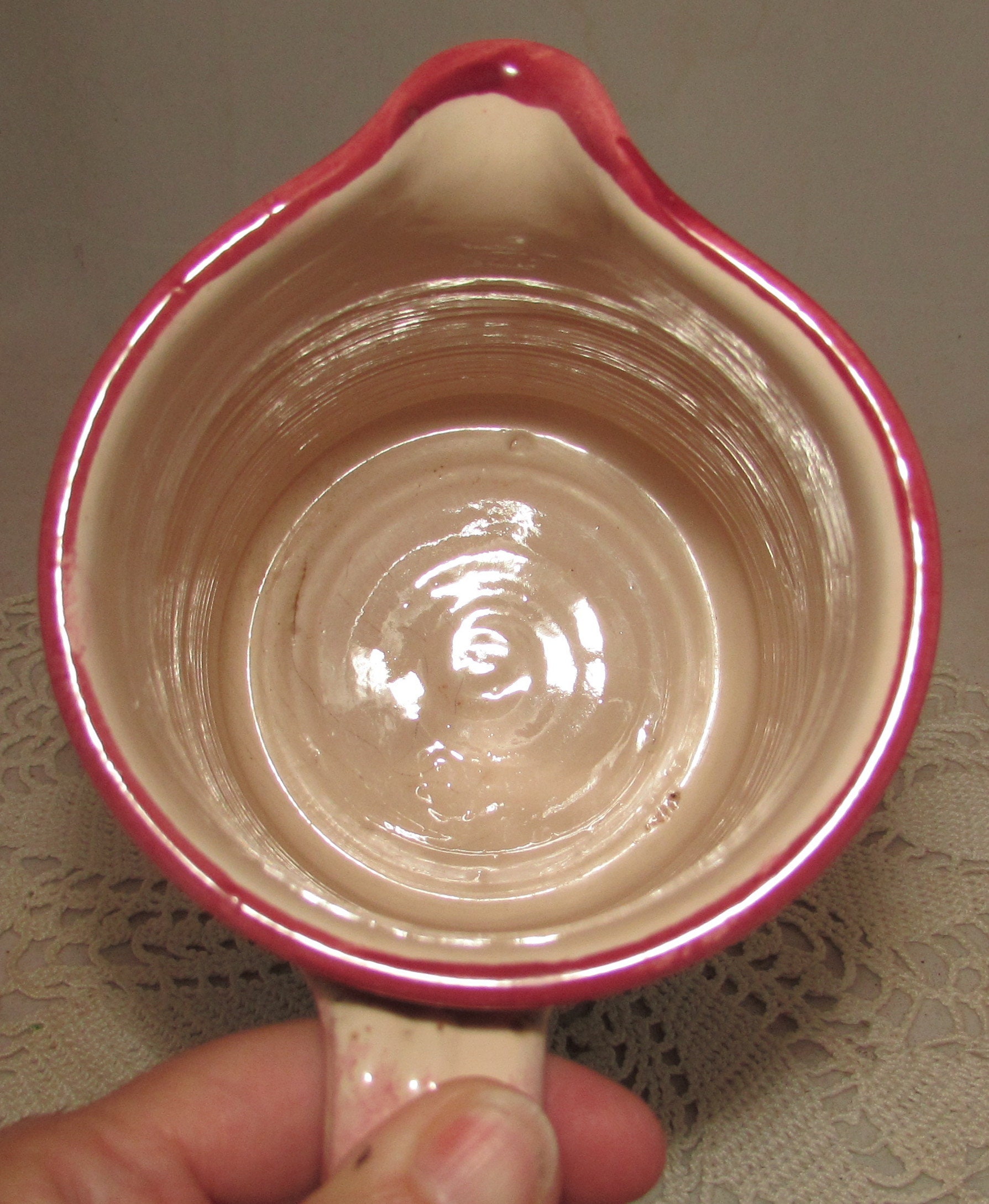 Vintage Italian Redware Pottery Milk or Juice Pitcher by Lamas | Etsy