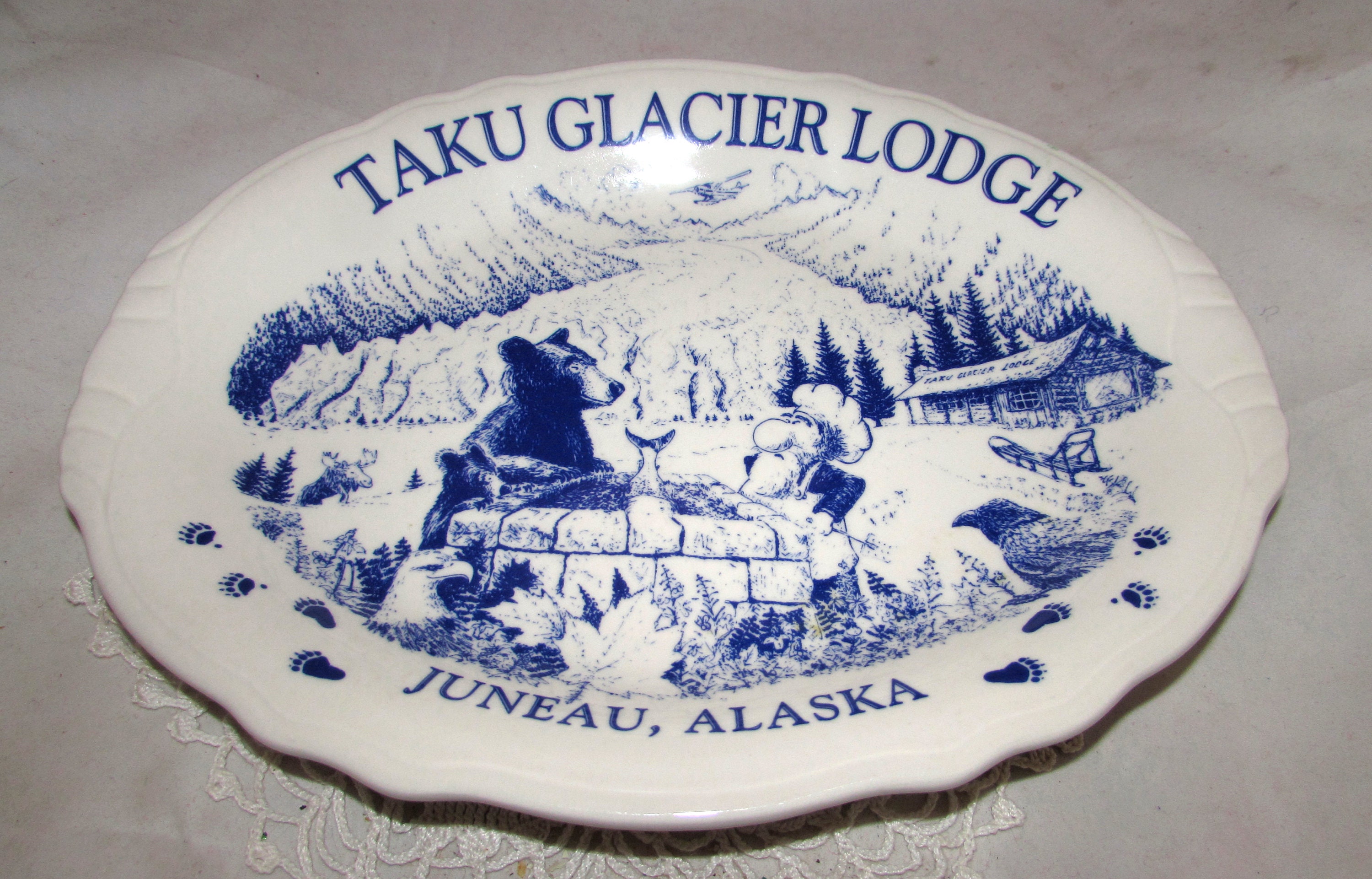 Home & Living Kitchen & Dining Trays & Platters BBG Fish Taku Glacier ...