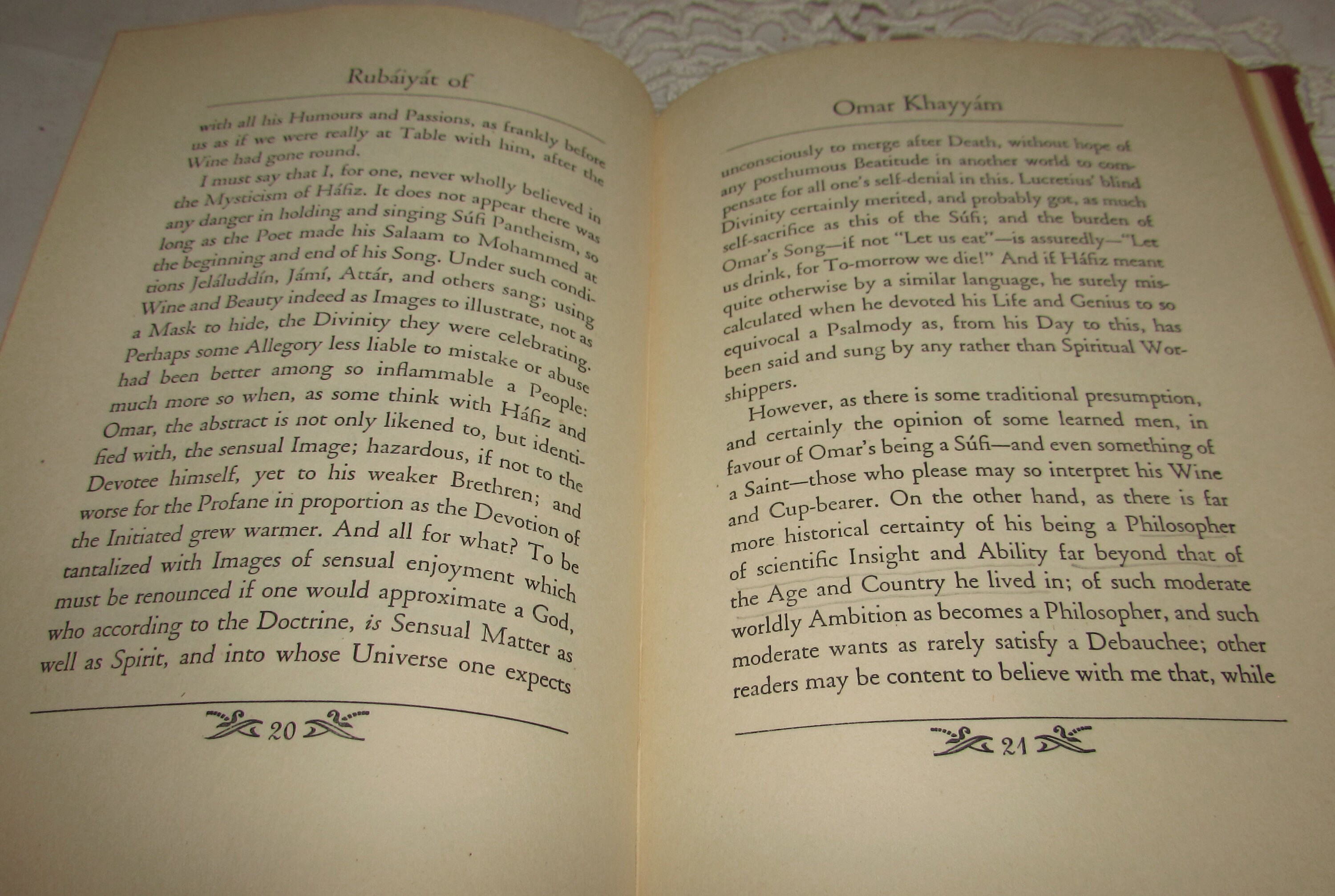 Vintage Red Leather Bound Hardcover Book of Poetry Rubaiyat - Etsy