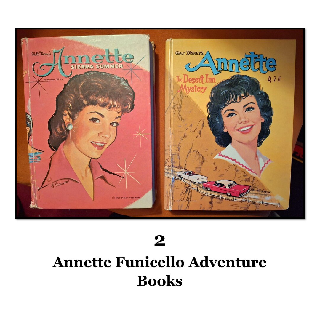 2 - Vintage Annette Funicello Hardcover Books, 1960 Sierra Summer ...