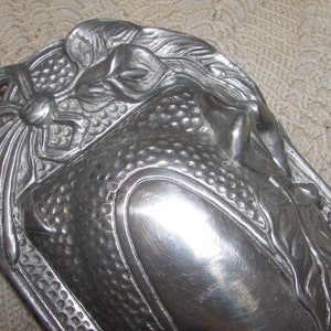 Vintage Long Pewter Butter Dish W/ Lid, Raised Lily Flowers - Etsy