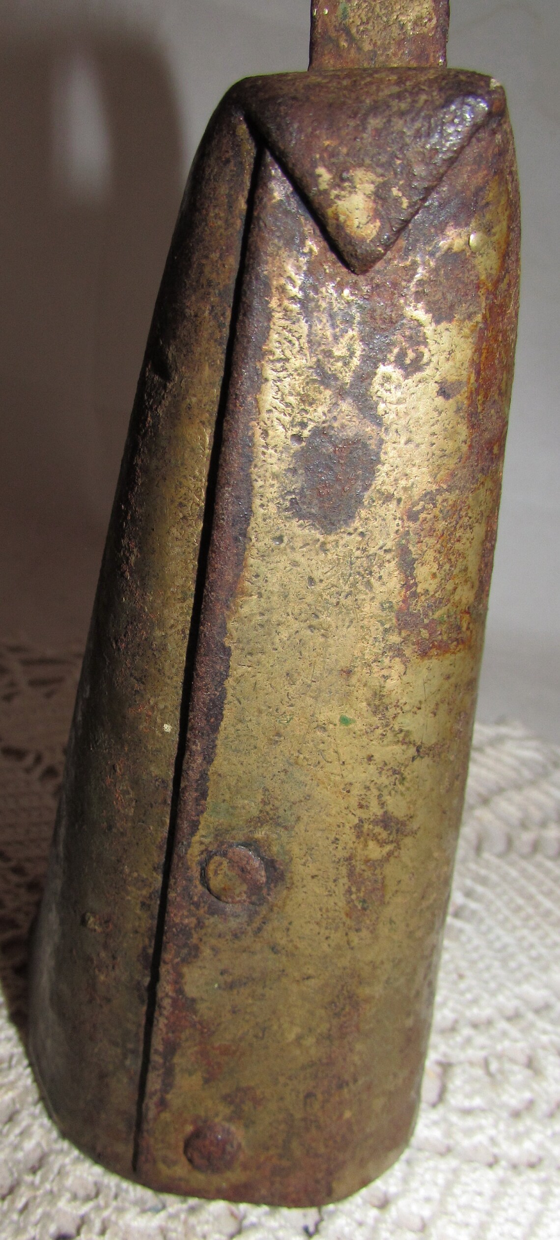 Antique Large Rusty Metal Cow Ox Bell - Etsy
