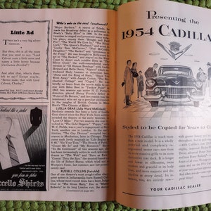 1954 the Playbill Featuring Play, Sabrina Fair & Audrey Hepburn in ...