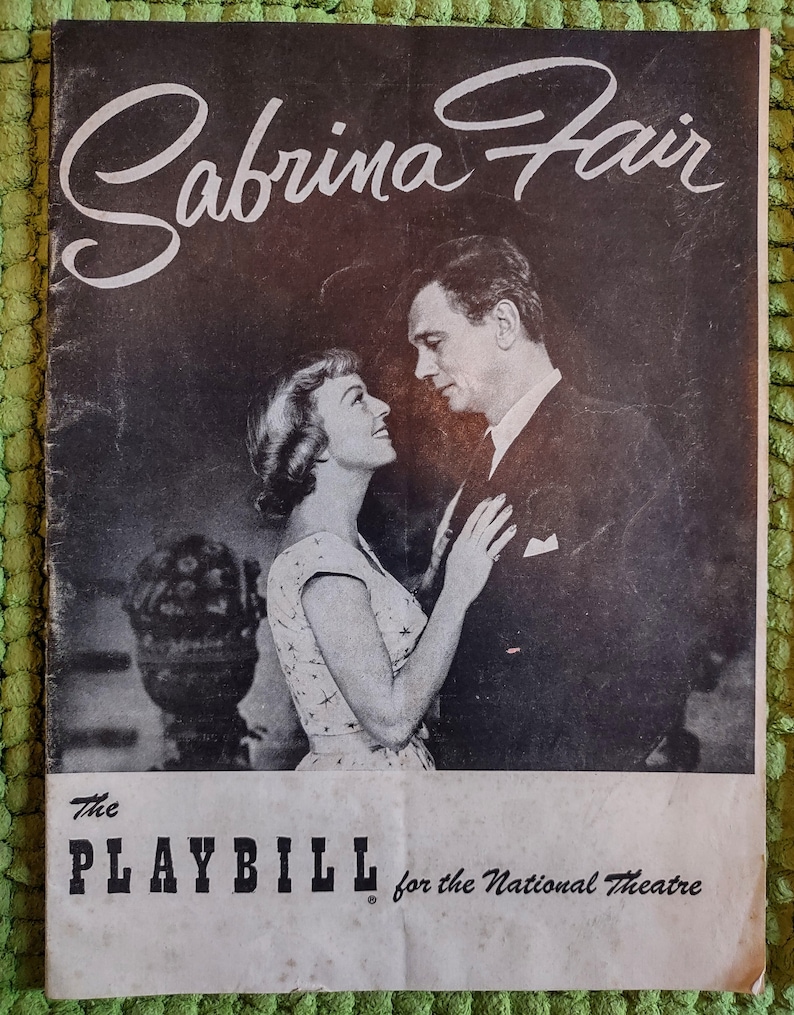 1954 the Playbill Featuring Play Sabrina Fair & Audrey - Etsy